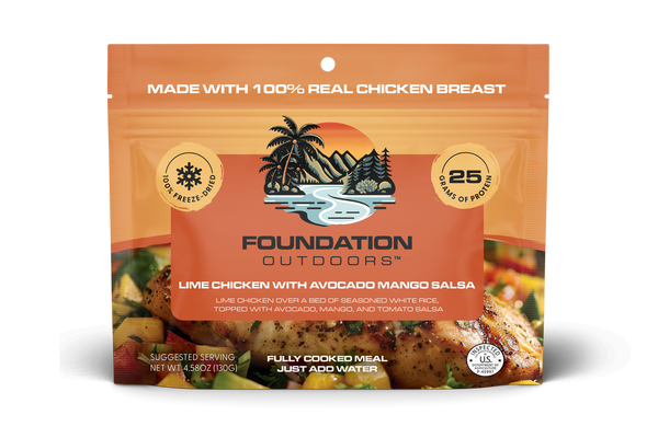 Foundation Outdoors Lime Chicken With Avocado Mango Salsa Meal ...